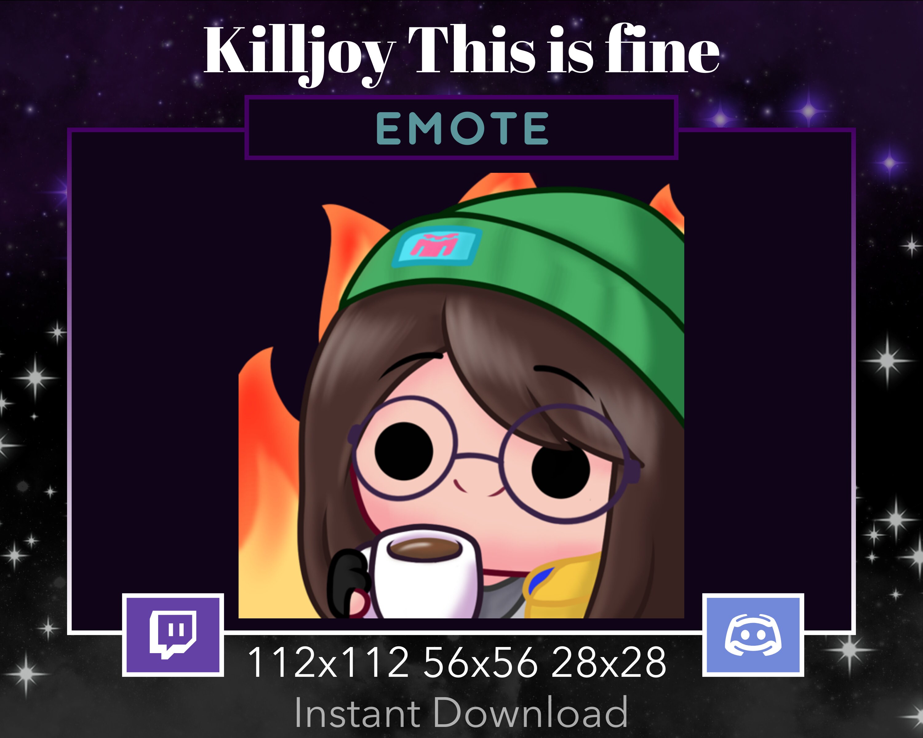 Valorant Killjoy This is Fine Meme Emote, Twitch, Discord, Youtube ...