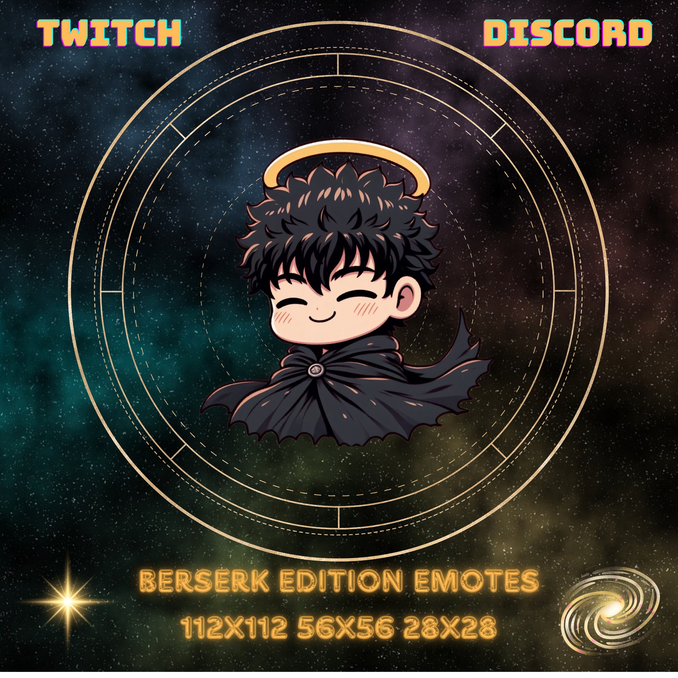 Berserk Guts Halo, Angel , Emote for Twitch/discord/youtube/kik ...