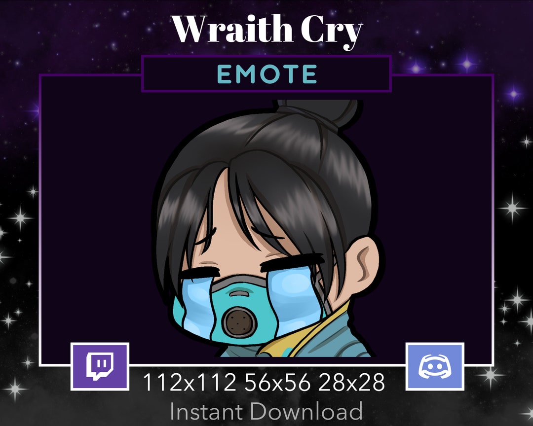 Apex Legends Emote Wraith Depths of the Void Cry Sad. Emote Twitch, Emote Discord, Stream ...