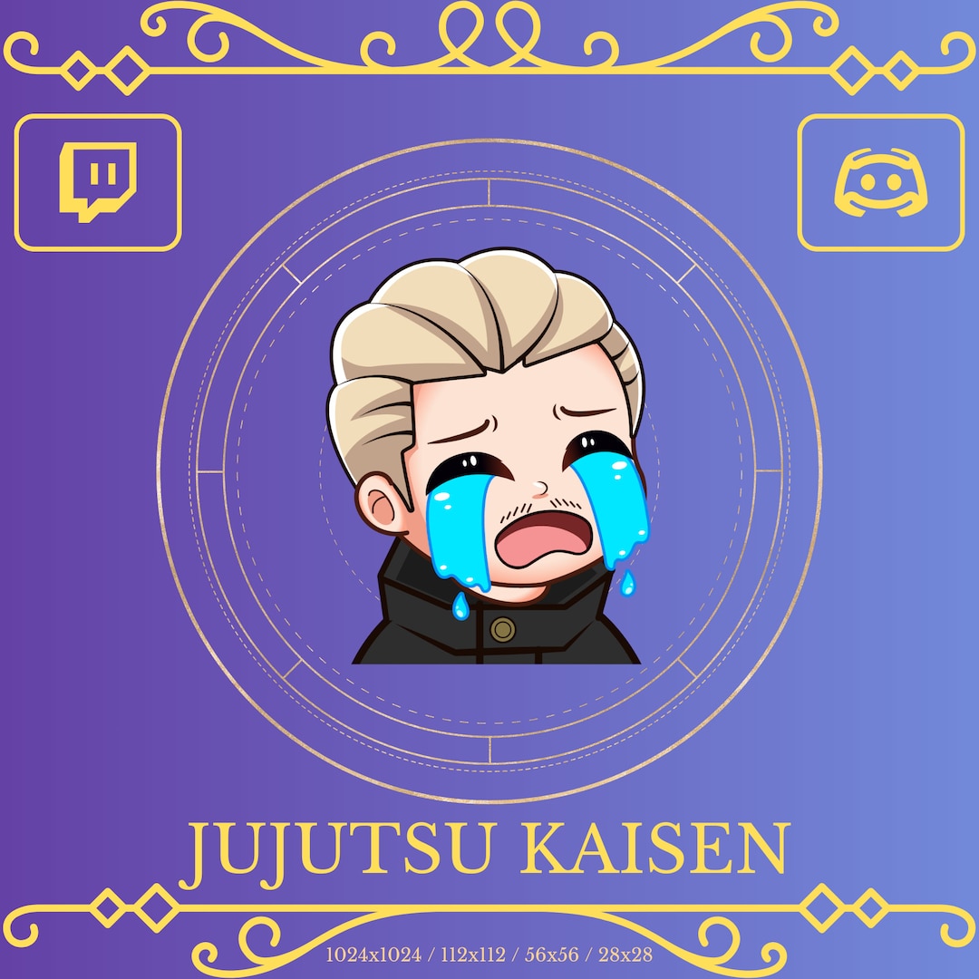 Jujutsu Kaisen Hakari, Cry, Sad . Manga, Anime, Emote, Twitch, Discord ...