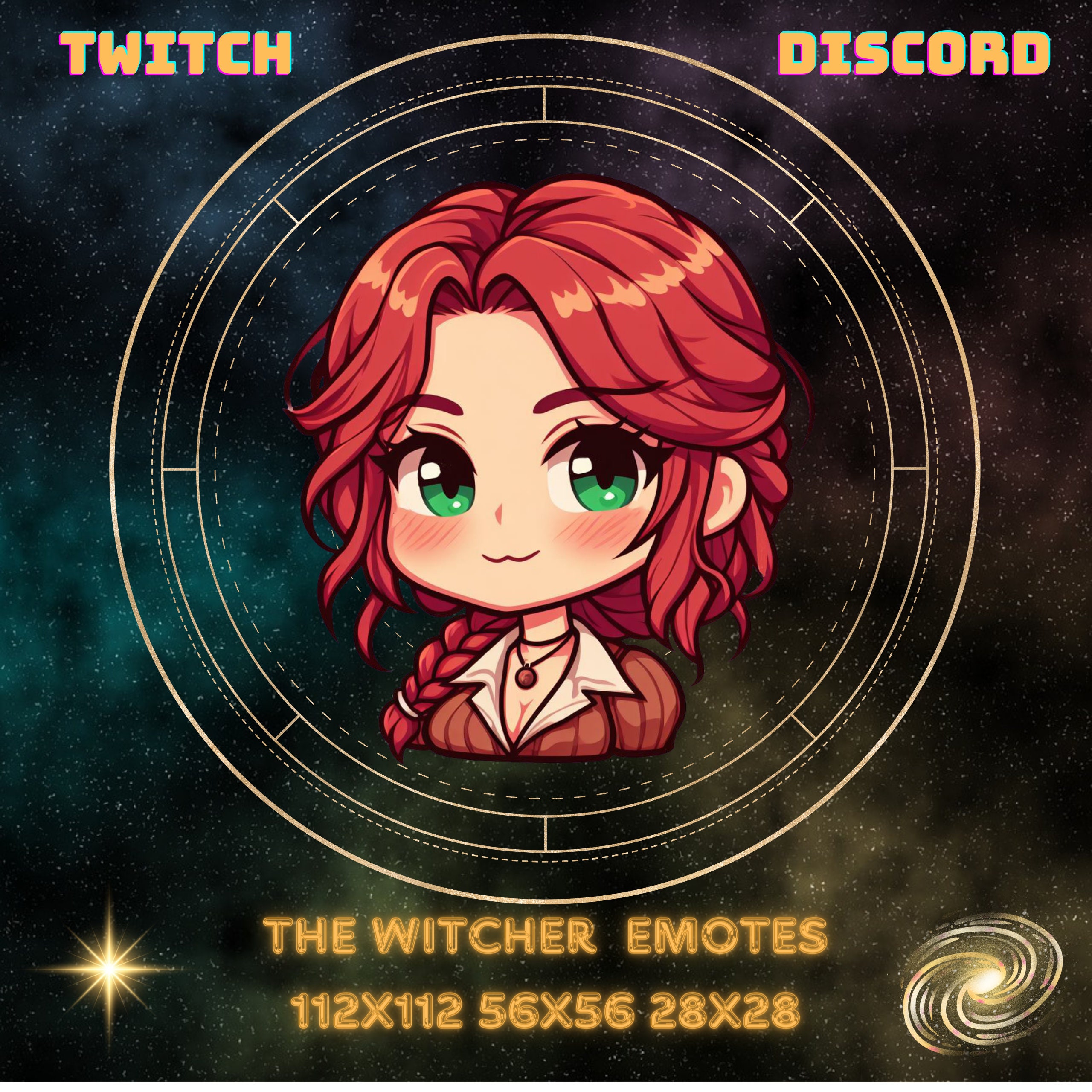 The Witcher Triss Blushing, Blush, UWU. EMOTE, EMOTES for Twitch ...