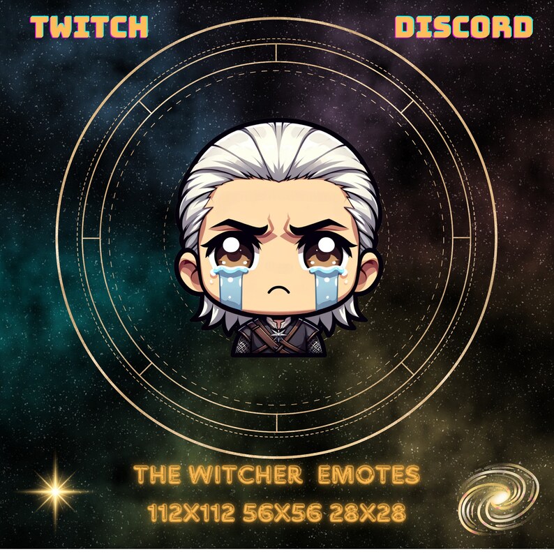 The Witcher Geralt Crying, Cry, Sad. EMOTE, EMOTES for Twitch, Discord ...