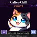 Calico Cat Chill, Relax. Emote, Animal, Twitch, Discord, Youtube ...