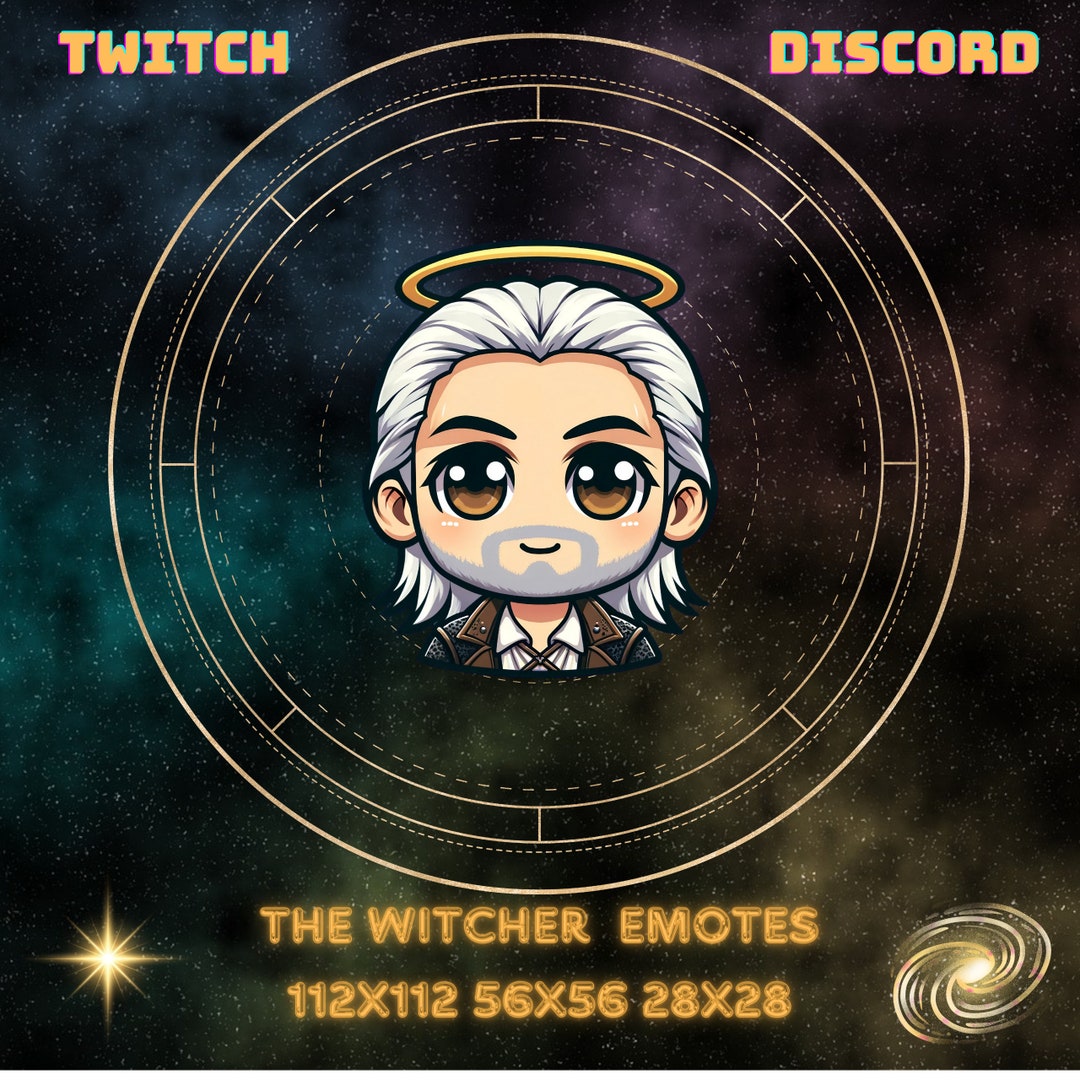 The Witcher Geralt Halo, Angel, Peace. EMOTE, EMOTES for Twitch ...