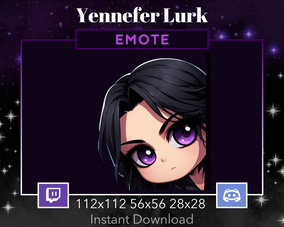 The Witcher Yennefer Lurk. Emote, Twitch, Discord, Youtube, Stream ...