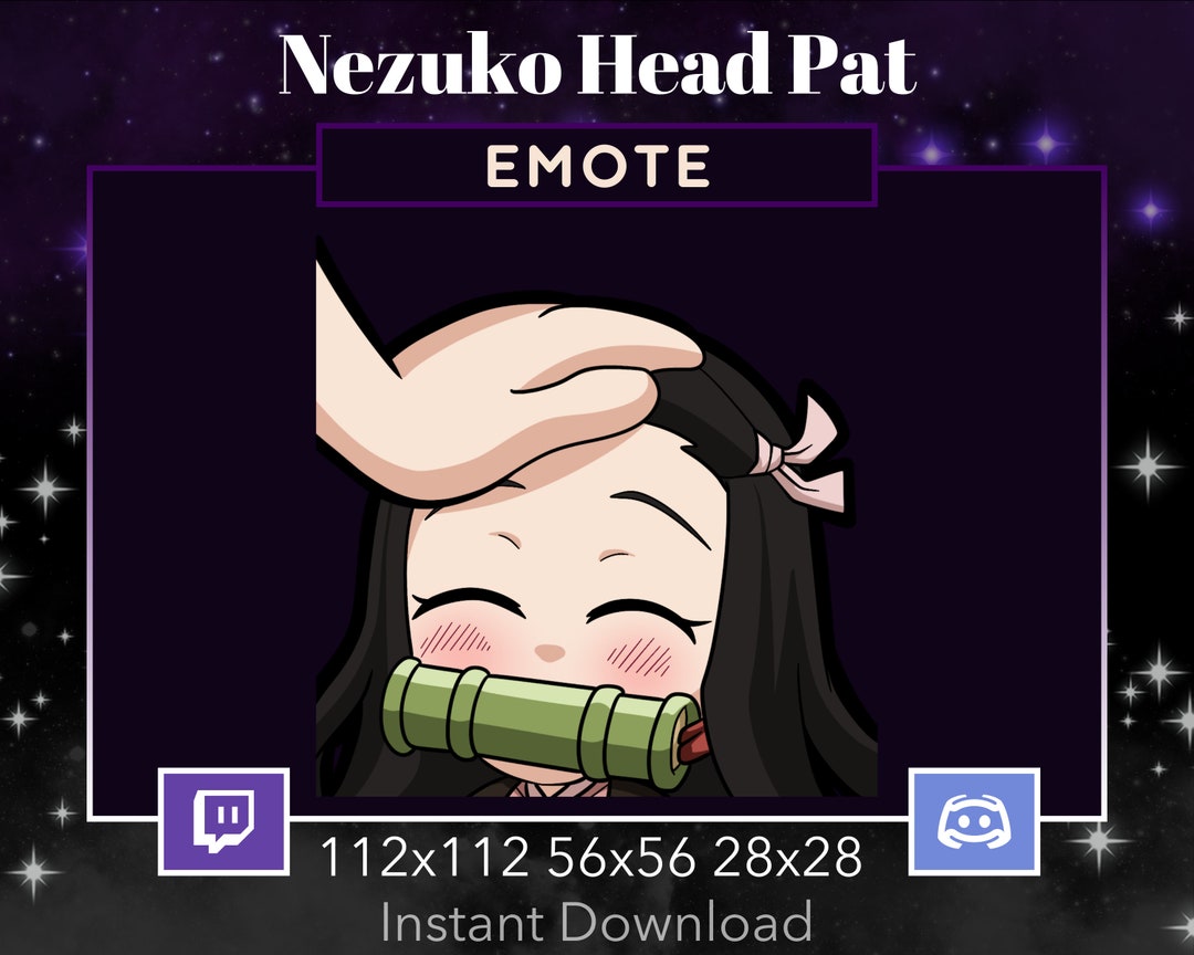 Demon Anime Nezuko Pat Pet Uwu Hooray Pack Bundle Emote Twitch Stream ...