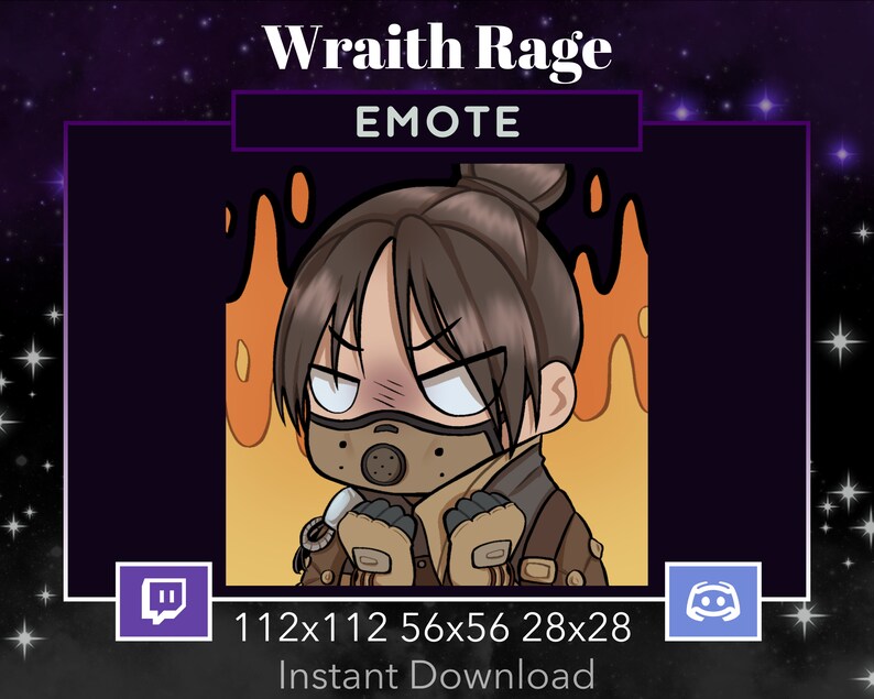Apex Legends Emote Wraith Airship Assassin Rage, Mad, Angry. Twitch ...
