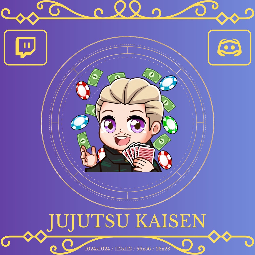 Jujutsu Kaisen Hakari, Gamble. Manga, Anime, Emote, Twitch, Discord ...