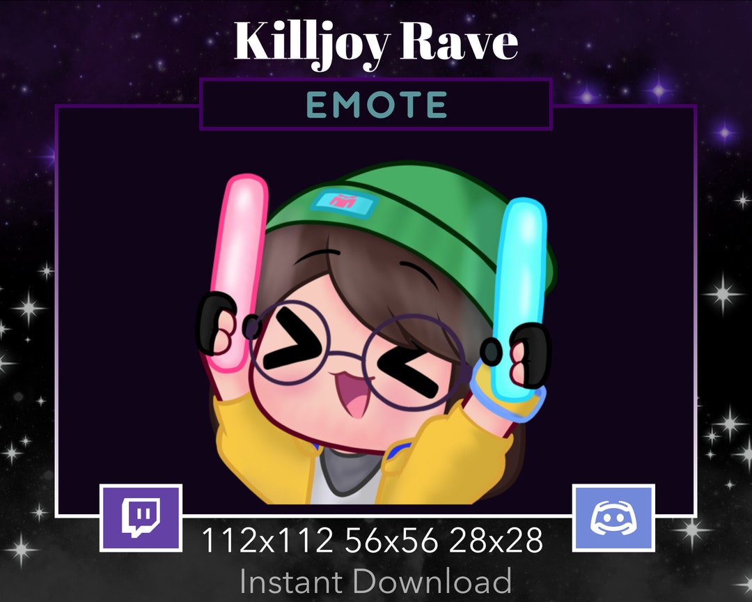 Valorant Killjoy Rave, Hype, Emote, Twitch, Discord, Youtube, Stream ...