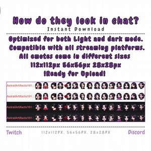The Witcher Yennefer 15 EMOTE PACK for Twitch, Discord, Youtube, Stream ...