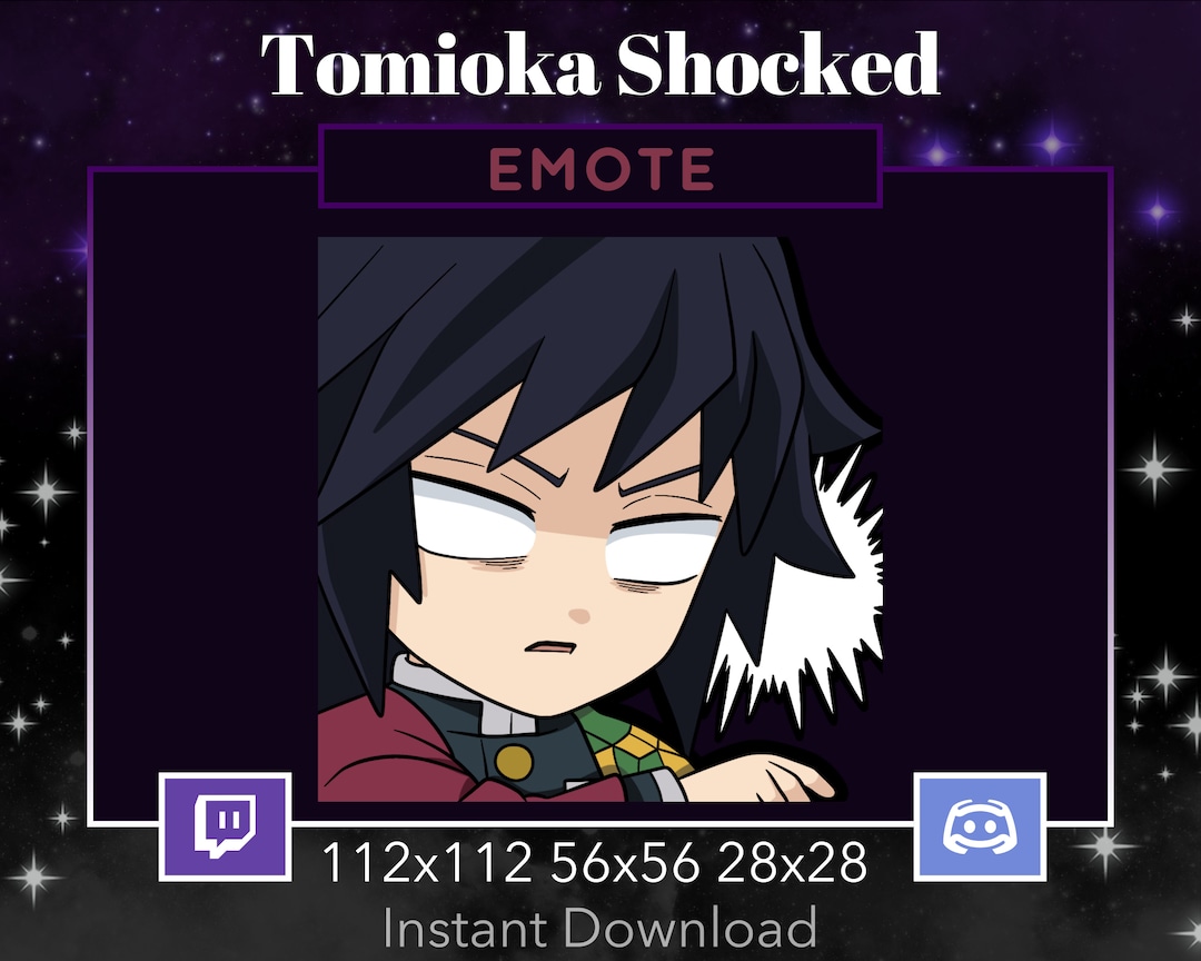 Demon Anime Giyu Shock Emote Pack Bundle Twitch Stream Discord Manga ...