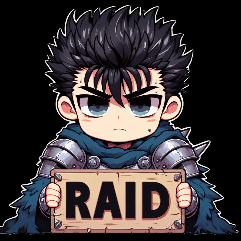 Berserk Guts Raid, Emote for Twitch/discord/youtube/kik/whatsapp or ...