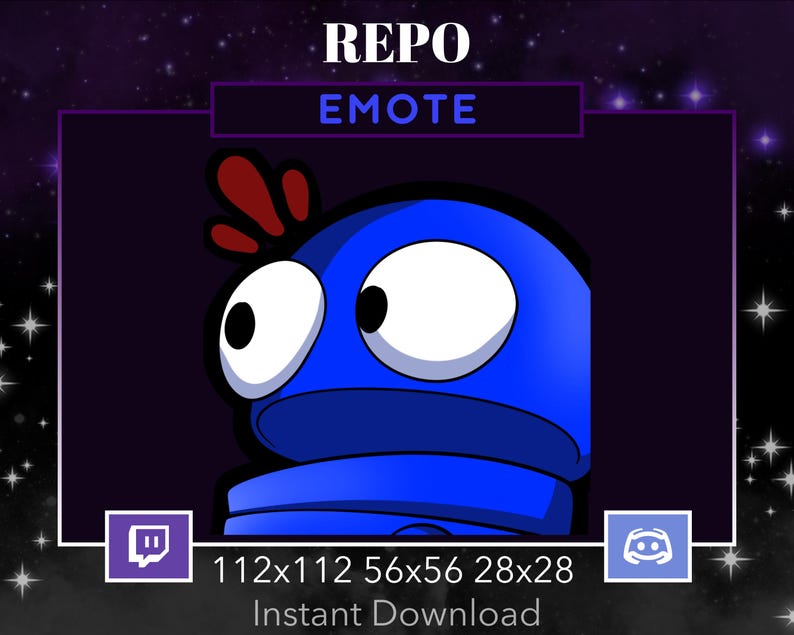 Repo Shocked Shook Emote, Twitch, Discord, Stream, Gamer, Custom, R.E.P ...