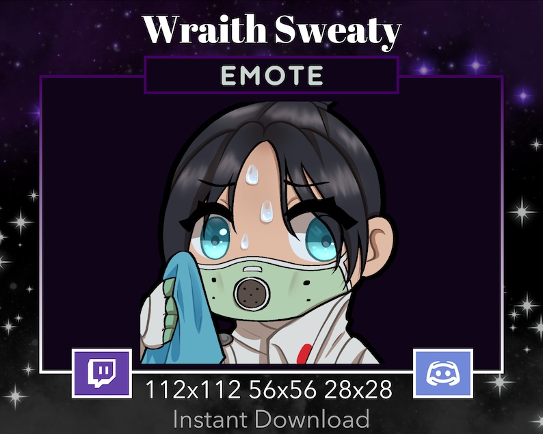 Apex Legends Emote Wraith Quarantine 722 Sweaty, Tryhard. Emote Twitch ...