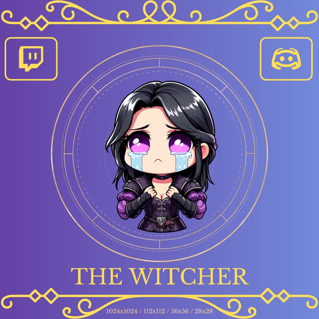 The Witcher Yennefer Cry, Sad. Emote, Twitch, Discord, Youtube, Stream ...
