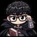 Berserk Guts Nerd, Nerdge , Emote for Twitch/discord/youtube/kik ...