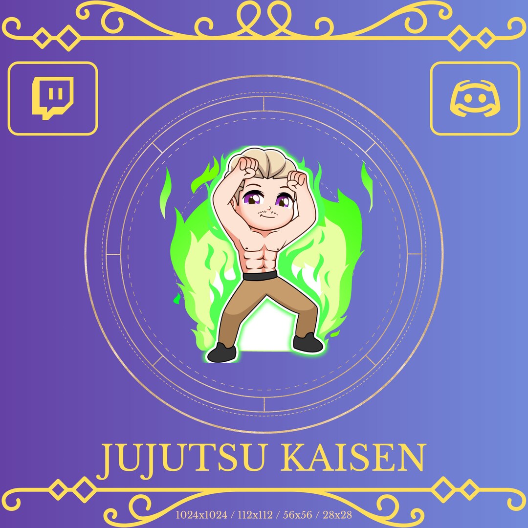 Jujutsu Kaisen Hakari, Dance, Hype. Manga, Anime, Emote, Twitch ...