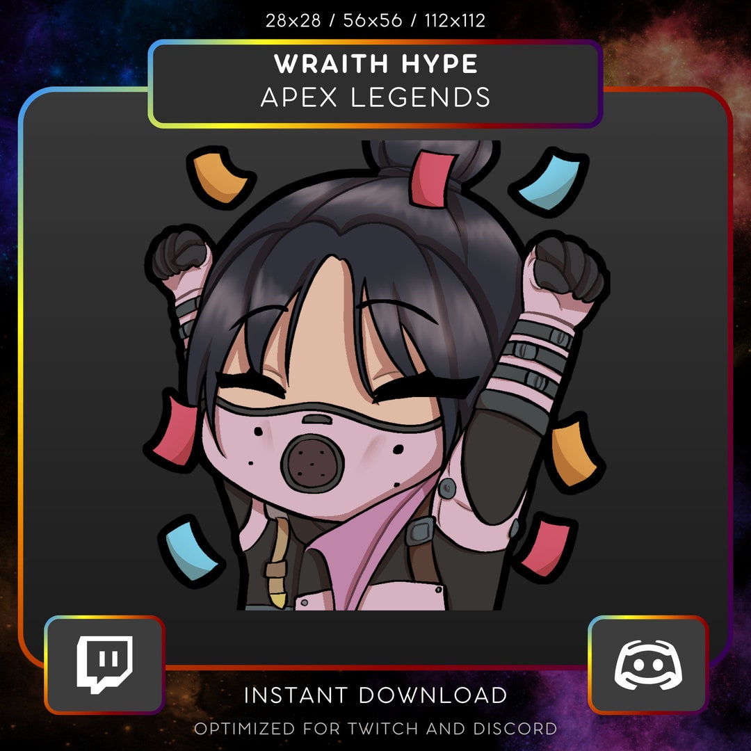 Apex Legends Emote Wraith Void Specialist Hype, Dancing. Emote Twitch, Emote Discord, Stream ...