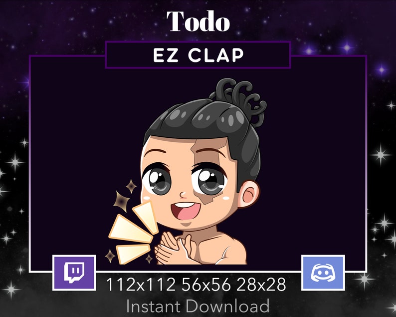 Jujutsu Kaisen Todo Clap. Emote, Twitch, Discord, Stream, Printable ...