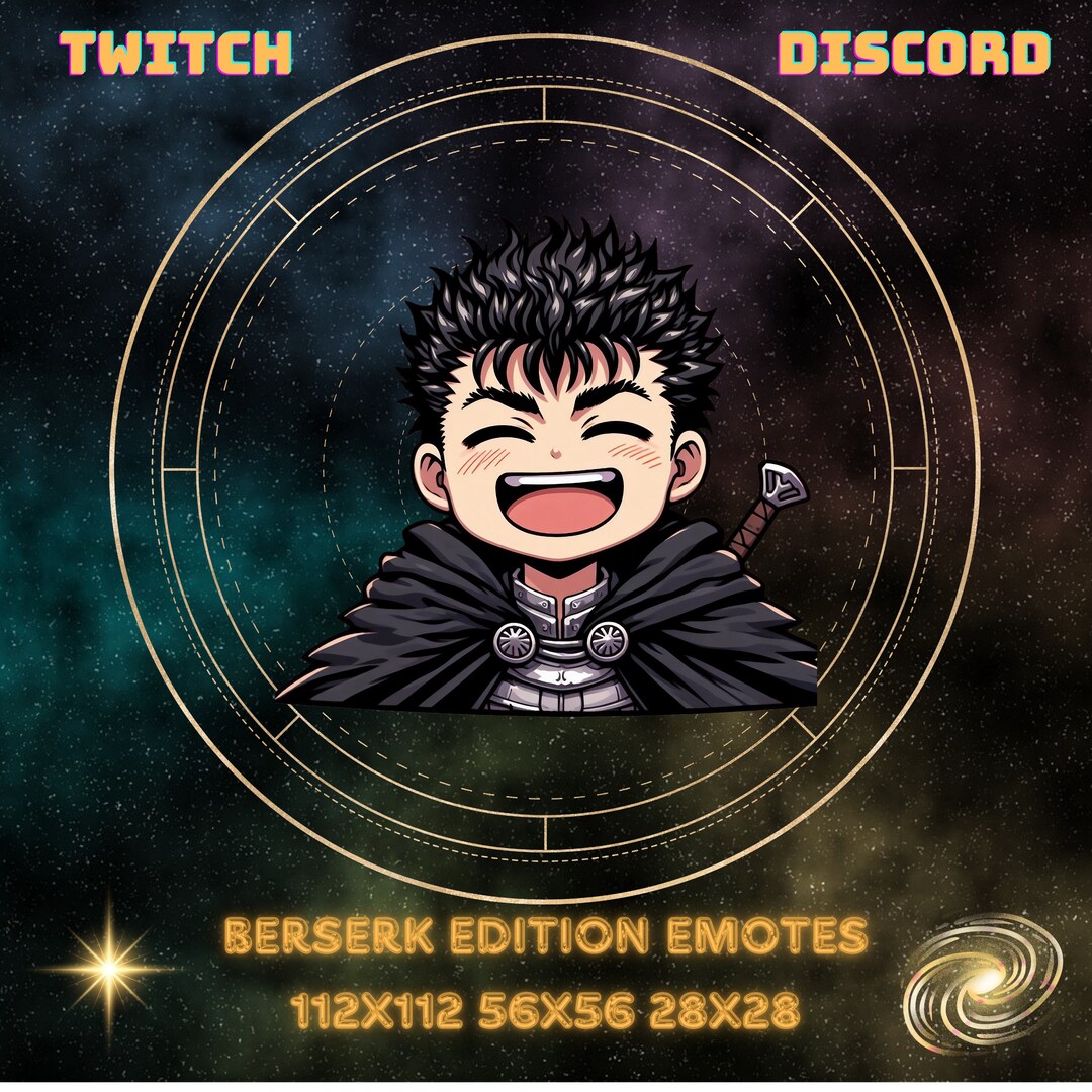 Berserk Guts Laugh, Laughing, Rofl. Manga, Anime EMOTE, EMOTES for ...