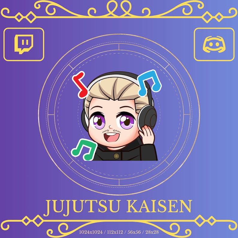 Jujutsu Kaisen Hakari, Jam, Music . Manga, Anime, Emote, Twitch ...