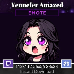 The Witcher Yennefer Amazed, Poghcmap, Wow. Emote, Twitch, Discord ...