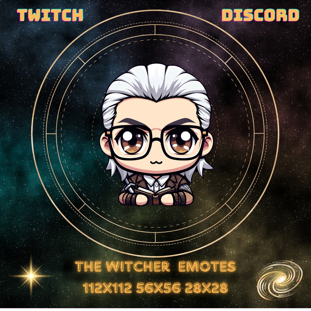 The Witcher Nerd, Nerdge, Geek, Tub. EMOTE, EMOTES for Twitch, Discord ...