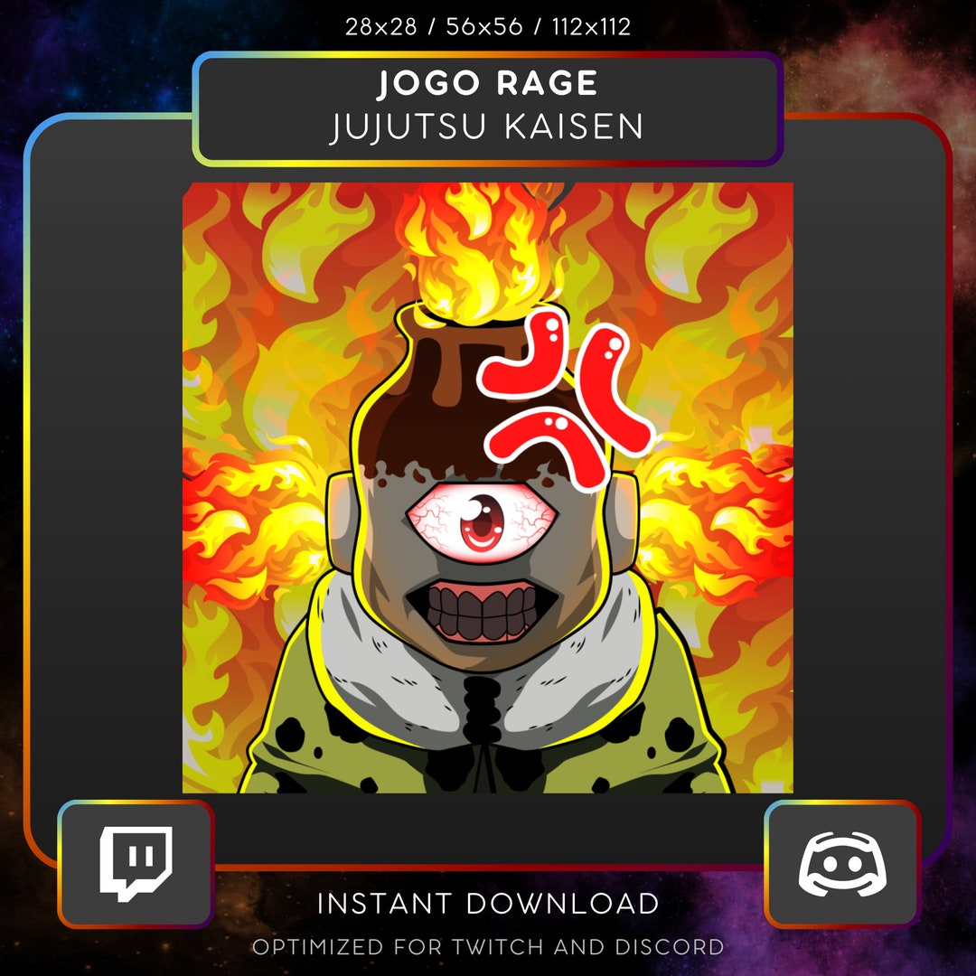Jujutsu Kaisen Jogo Rage Bundle. Emote, Twitch, Discord, Stream ...
