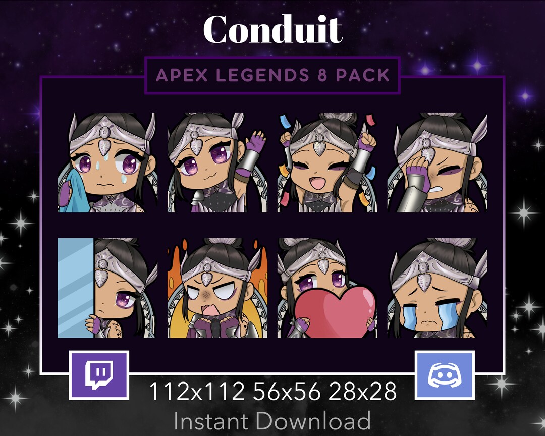 Apex Legends Royal Obsidian Conduit 8 Pack, Bundle. Emote, Twitch ...
