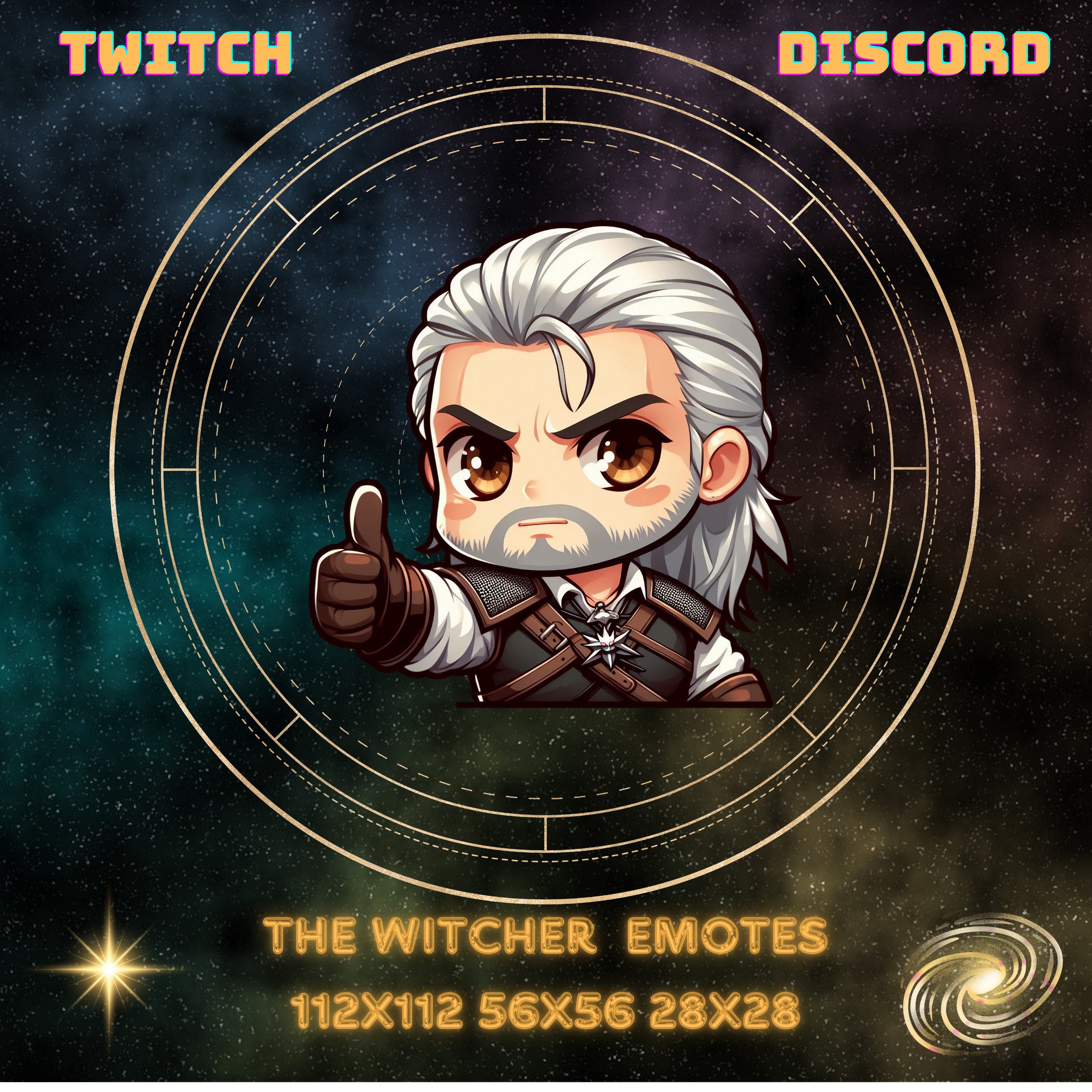 The Witcher Geralt Thumbsup, Like. EMOTE, EMOTES for Twitch, Discord ...
