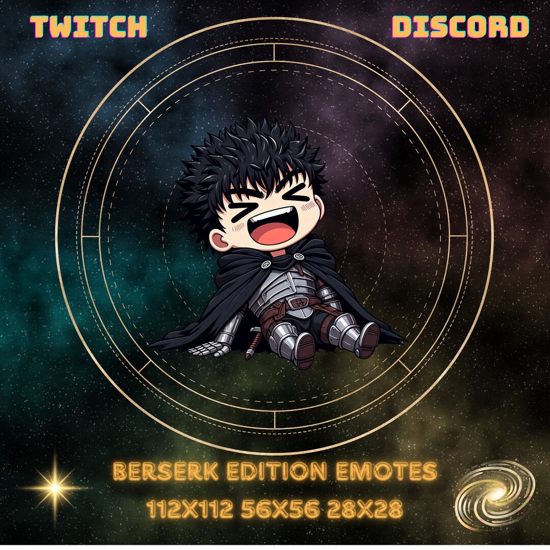 Berserk Guts Rolf, Laughing, Laugh. Manga, Anime EMOTE, EMOTES for ...