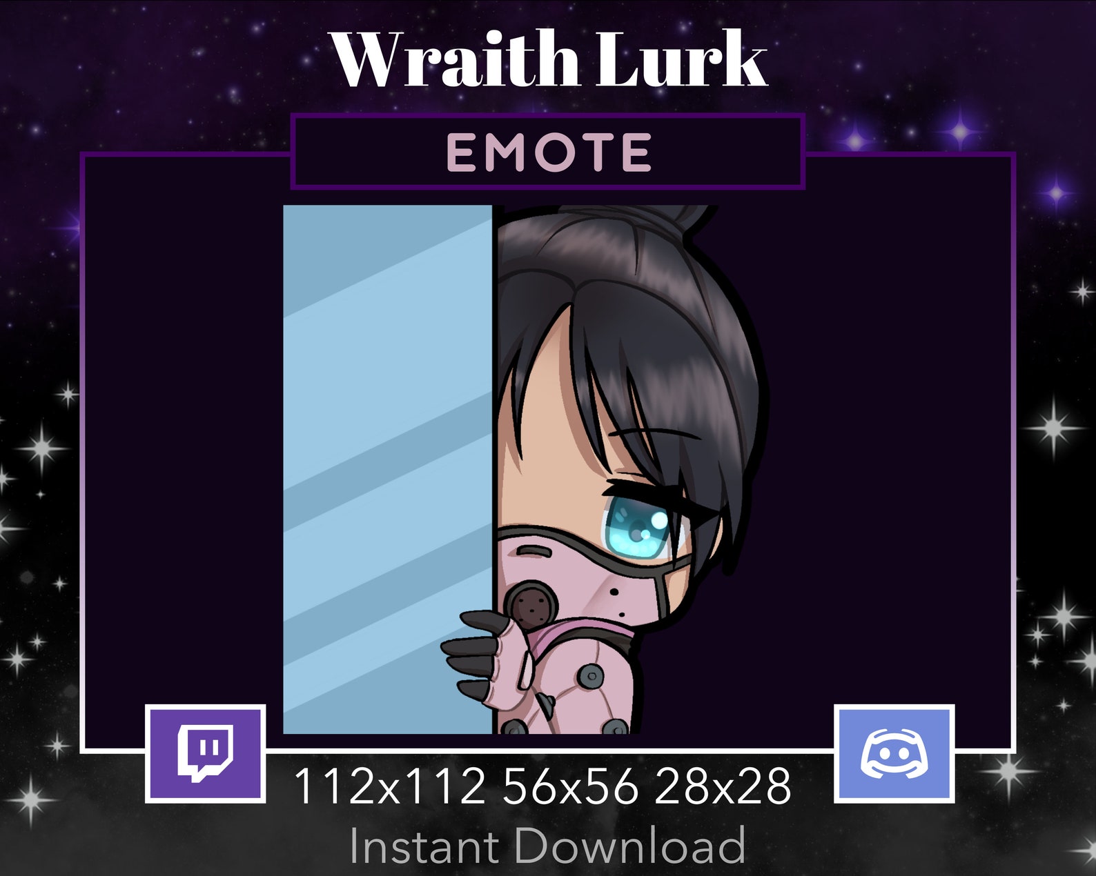 Apex Legends Emote Wraith Void Specialist Lurk, Hiding. Emote Twitch ...