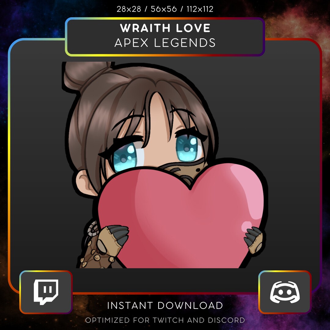 Apex Legends Emote Wraith Airship Assassin Holding Heart, Love. Twitch ...