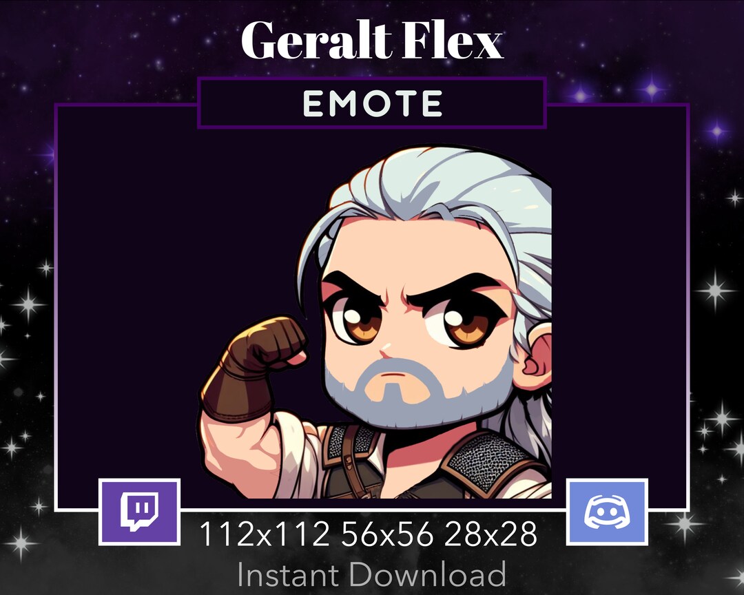 The Witcher Geralt Flex, Muscular, Biceps, Flexing. EMOTE, EMOTES for ...