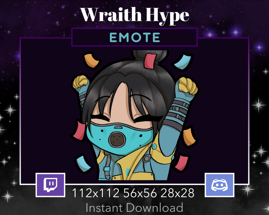 Apex Legends Emote Wraith Depths of the Void Hype, Dancing. Emote Twitch, Emote Discord, Stream ...