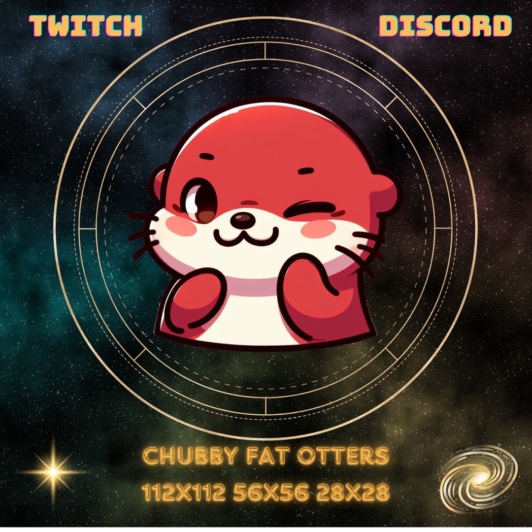 Chubby Red Otter Wink, UWU. Emote, Animal, Twitch, Discord, Youtube ...