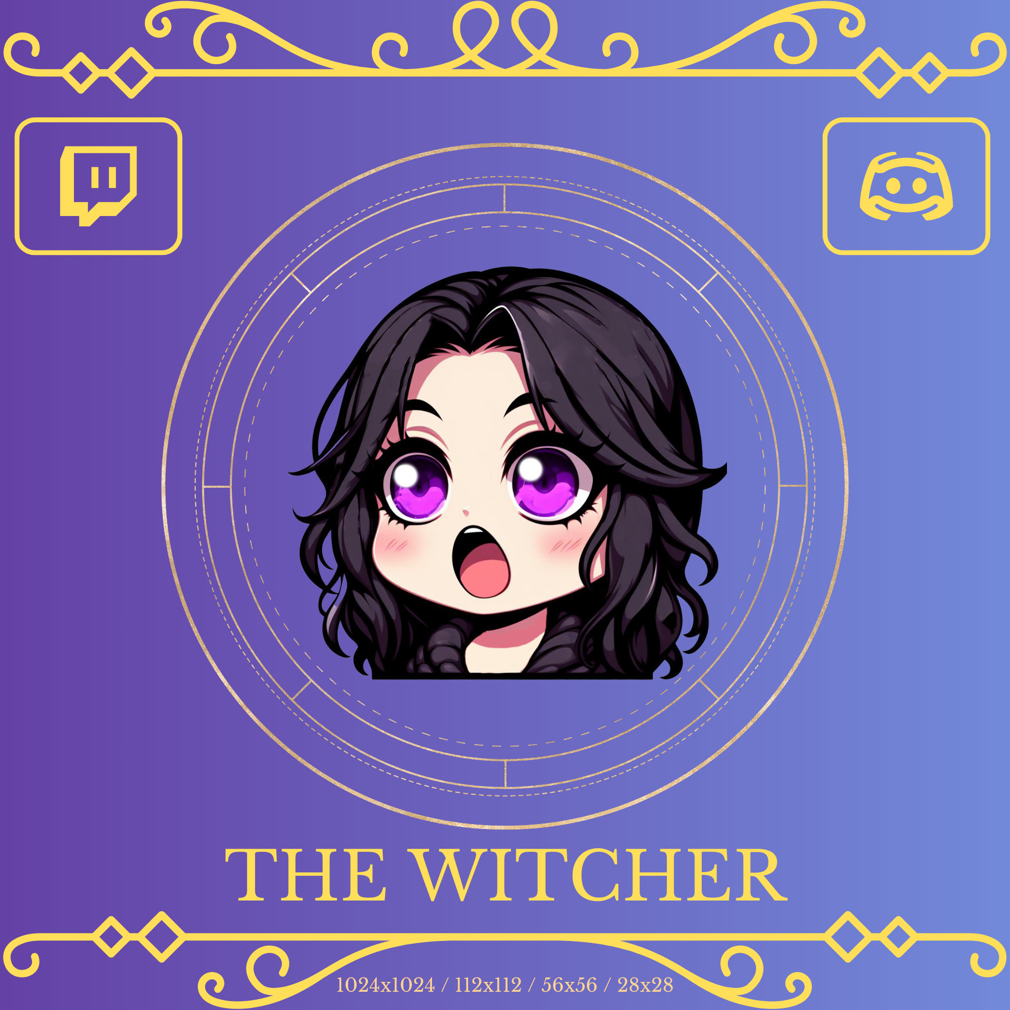 The Witcher Yennefer Amazed, Poghcmap, Wow. Emote, Twitch, Discord ...