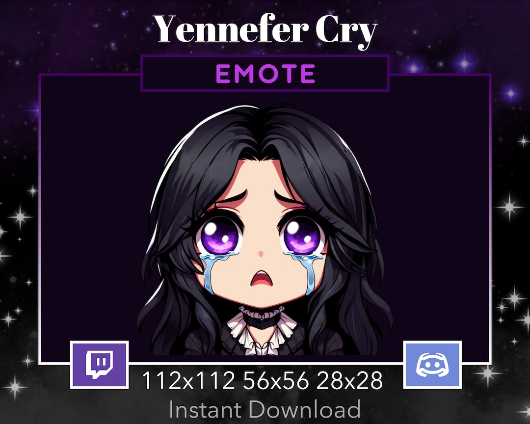 The Witcher Yennefer Cry, Sad. Emote, Twitch, Discord, Youtube, Stream ...