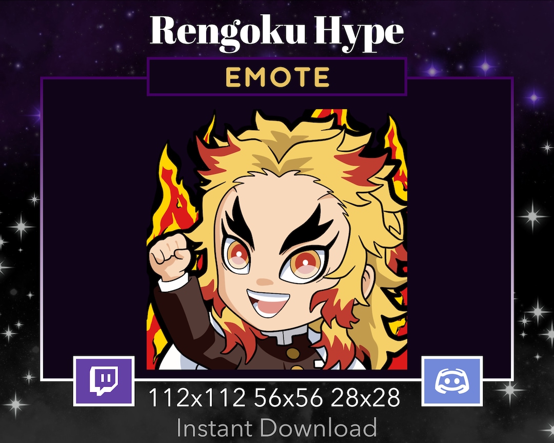 Demon Anime Rengoku Hype Shock Amazed Like Thumnbs up Pack Bundle Emote ...