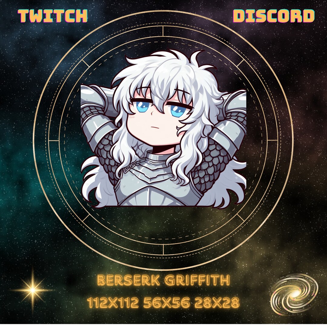 Berserk Griffith Chill, Relax. Manga, Anime, Emote, Twitch, Discord ...