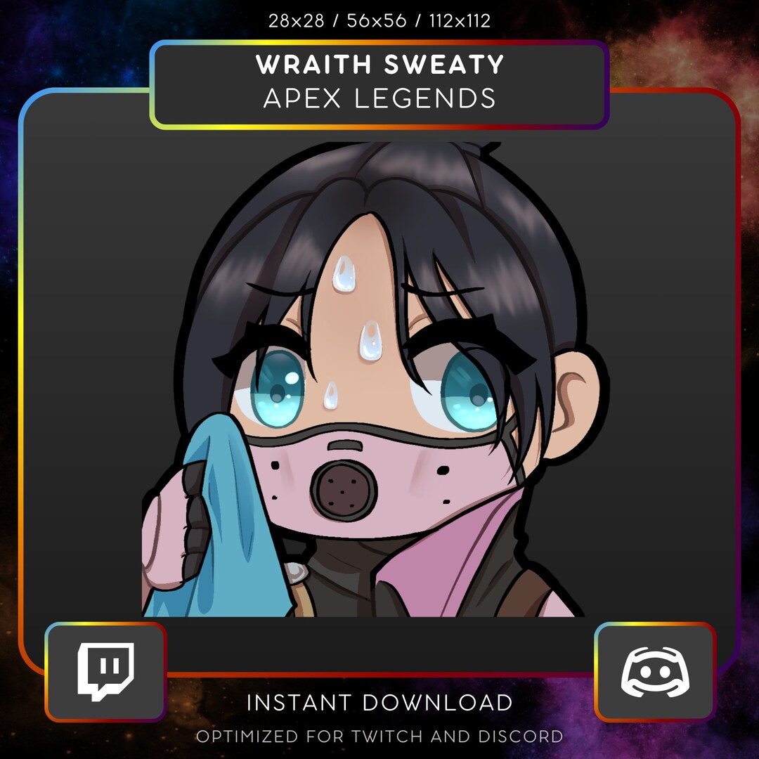 Apex Legends Emote Wraith Void Specialist Sweaty, Tryhard. Emote Twitch ...