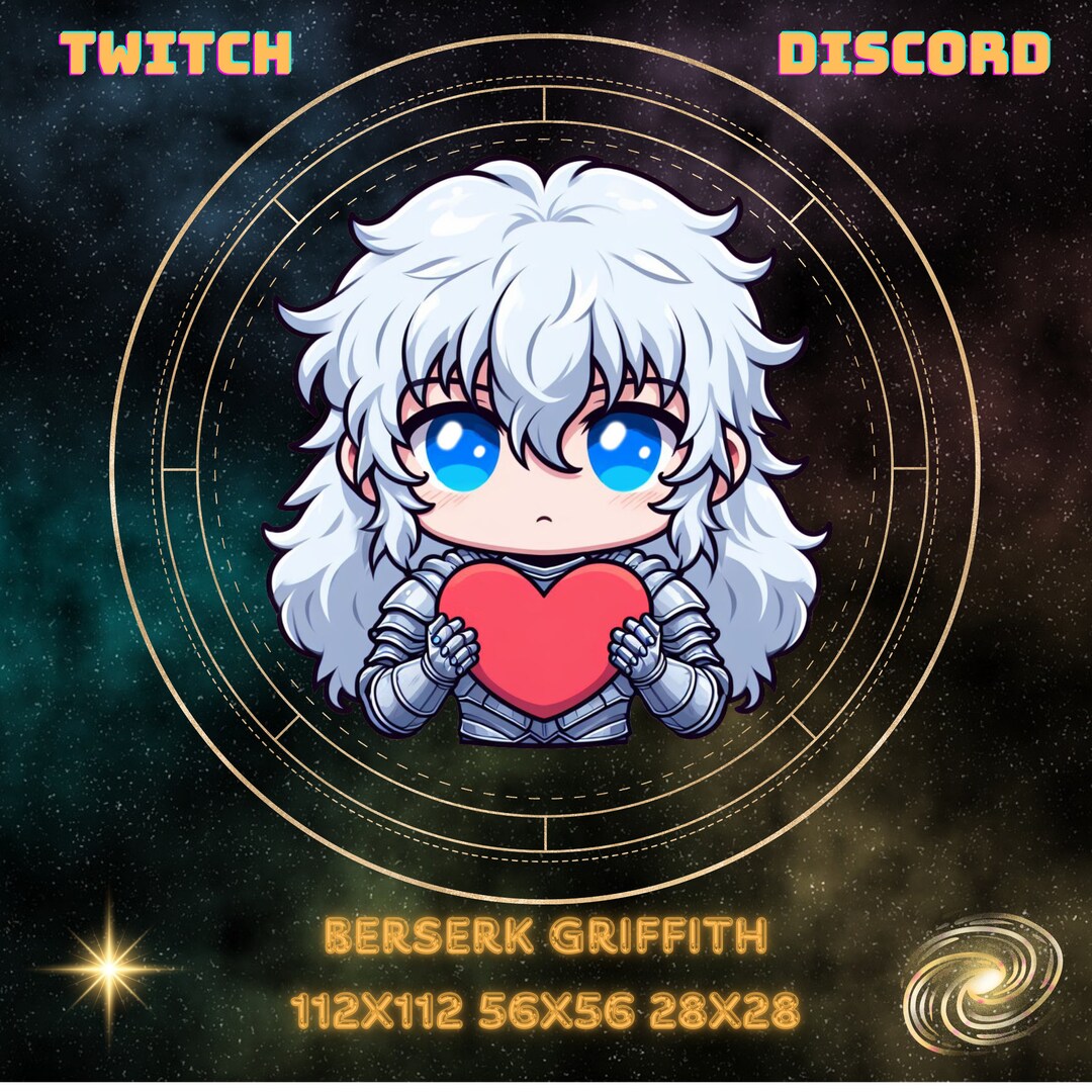 Berserk Griffith Heart, Love, Loving. Manga, Anime, Emote, Twitch ...
