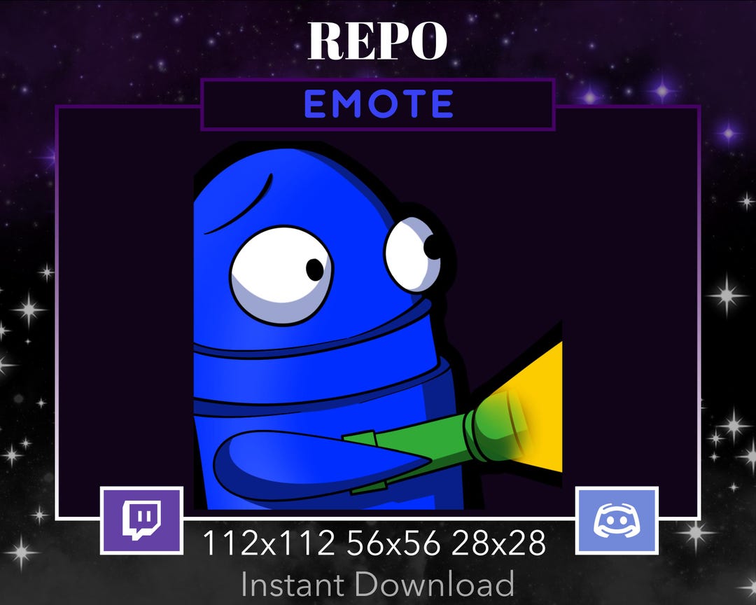 Repo Flashlight Emote, Twitch, Discord, Stream, Gamer, Custom, R.E.P.O ...