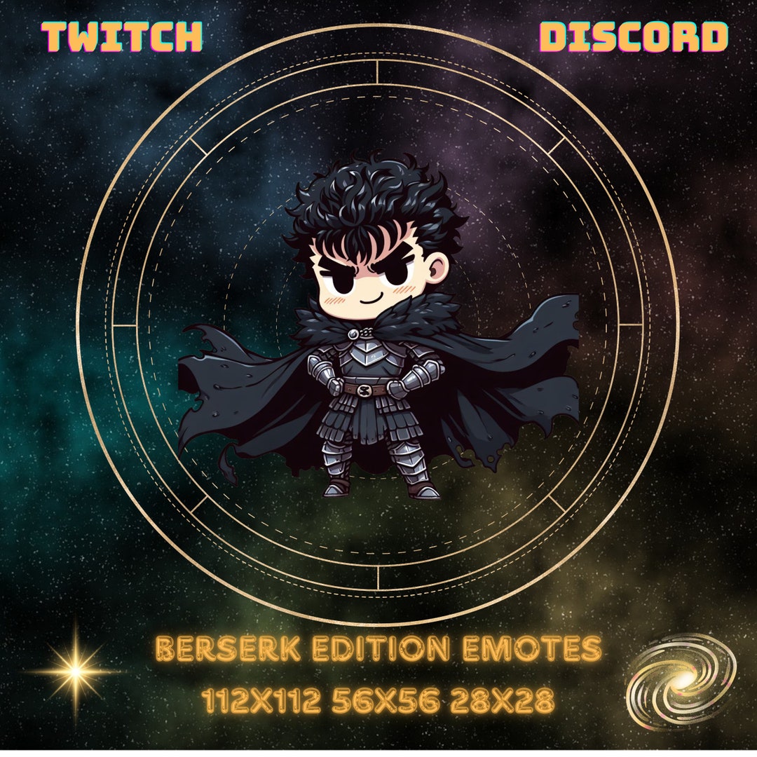 Berserk Guts Brave, Confident , Emote for Twitch/discord/youtube/kik ...