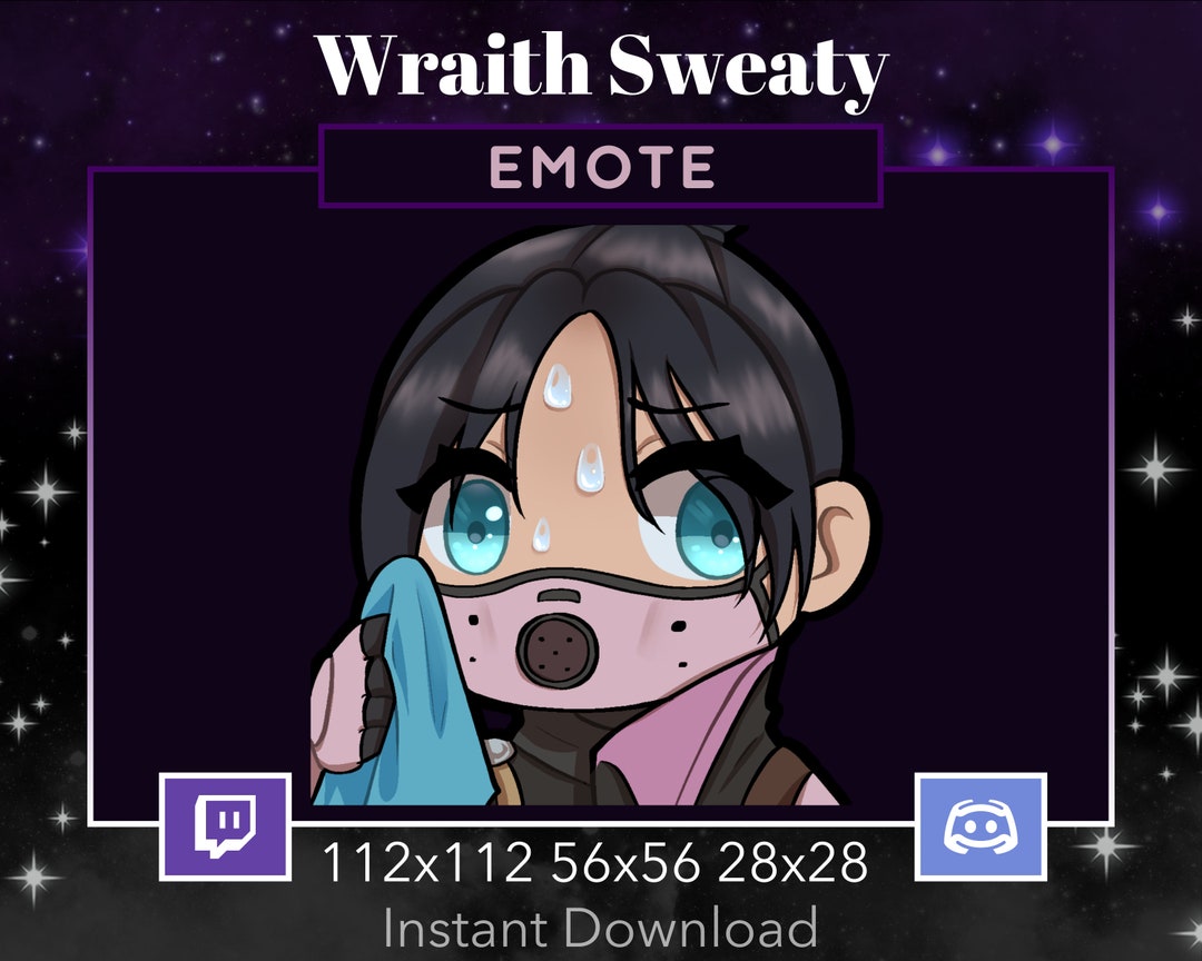 Apex Legends Emote Wraith Void Specialist Sweaty, Tryhard. Emote Twitch, Emote Discord, Stream ...