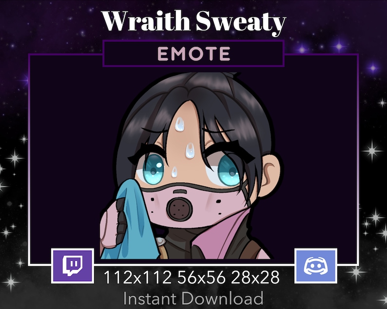 Apex Legends Emote Wraith Void Specialist Sweaty, Tryhard. Emote Twitch ...