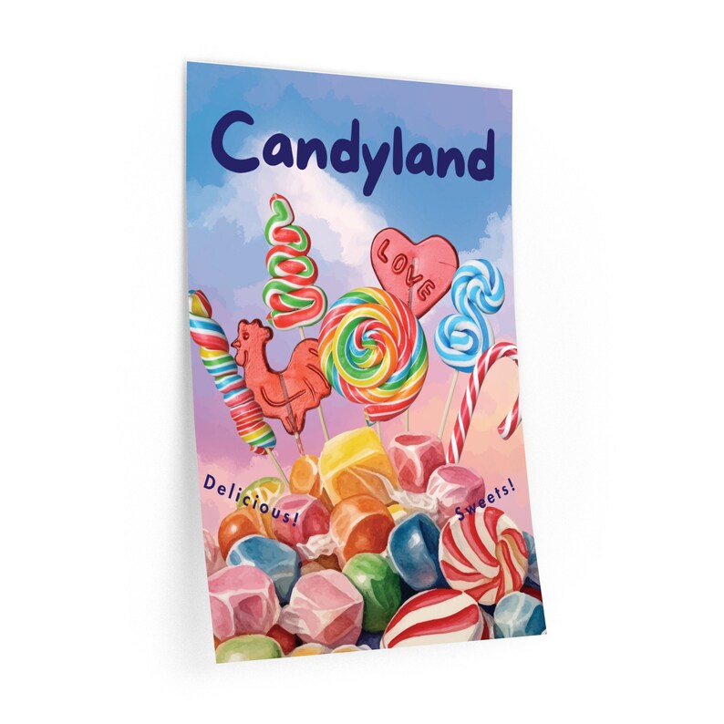 Candyland Wall Decals, Etsy Decals, Candyland Decor, Candyland Backdrop ...