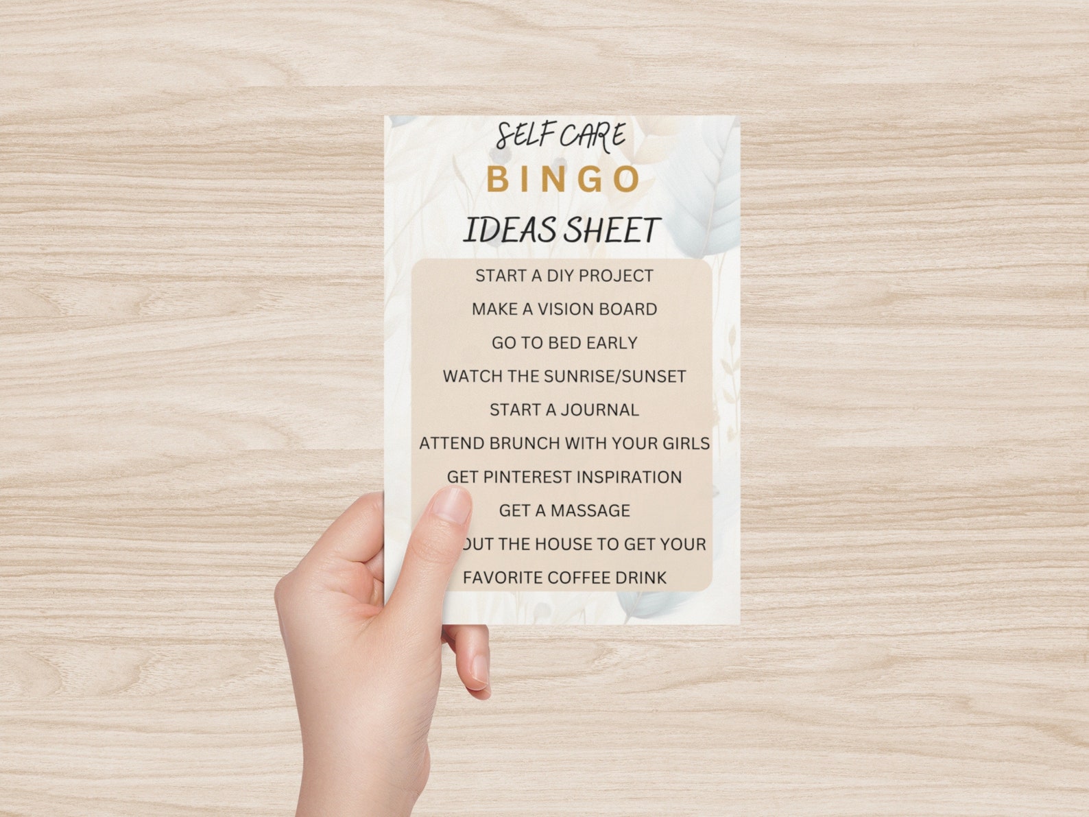 Printable Self-care Postpartum Bingo, Postpartum Gift, Mother’s Day ...