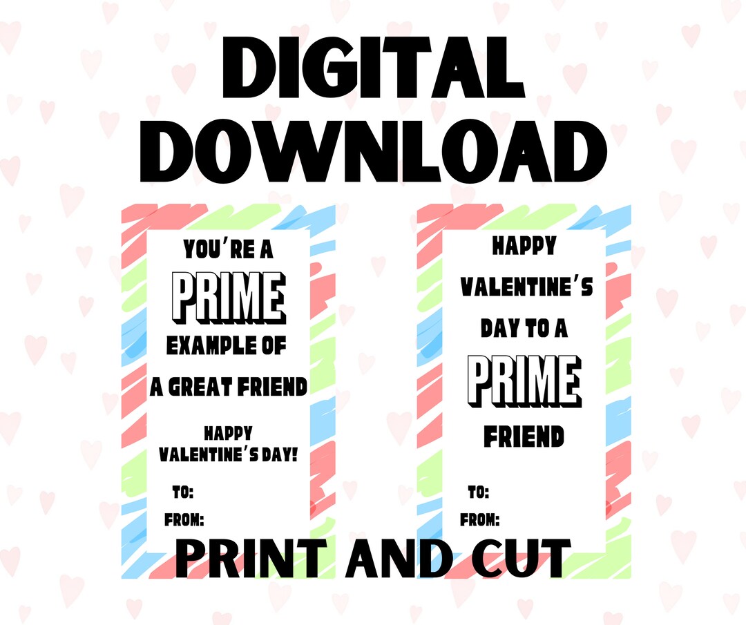 Prime Drink Valentine Teen Valentines Drink Valentines Instant Download ...