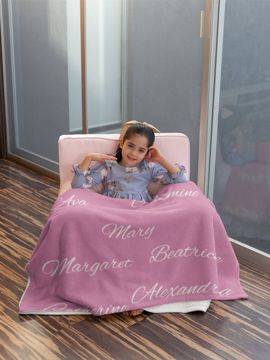Personalized Custom Blanket, Baby Girl Blanket, Name Blanket, Girl ...